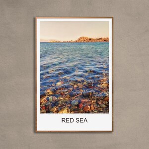 The Red Sea Poster, Travel Print, Coastal Photography, Seaside Wall ...