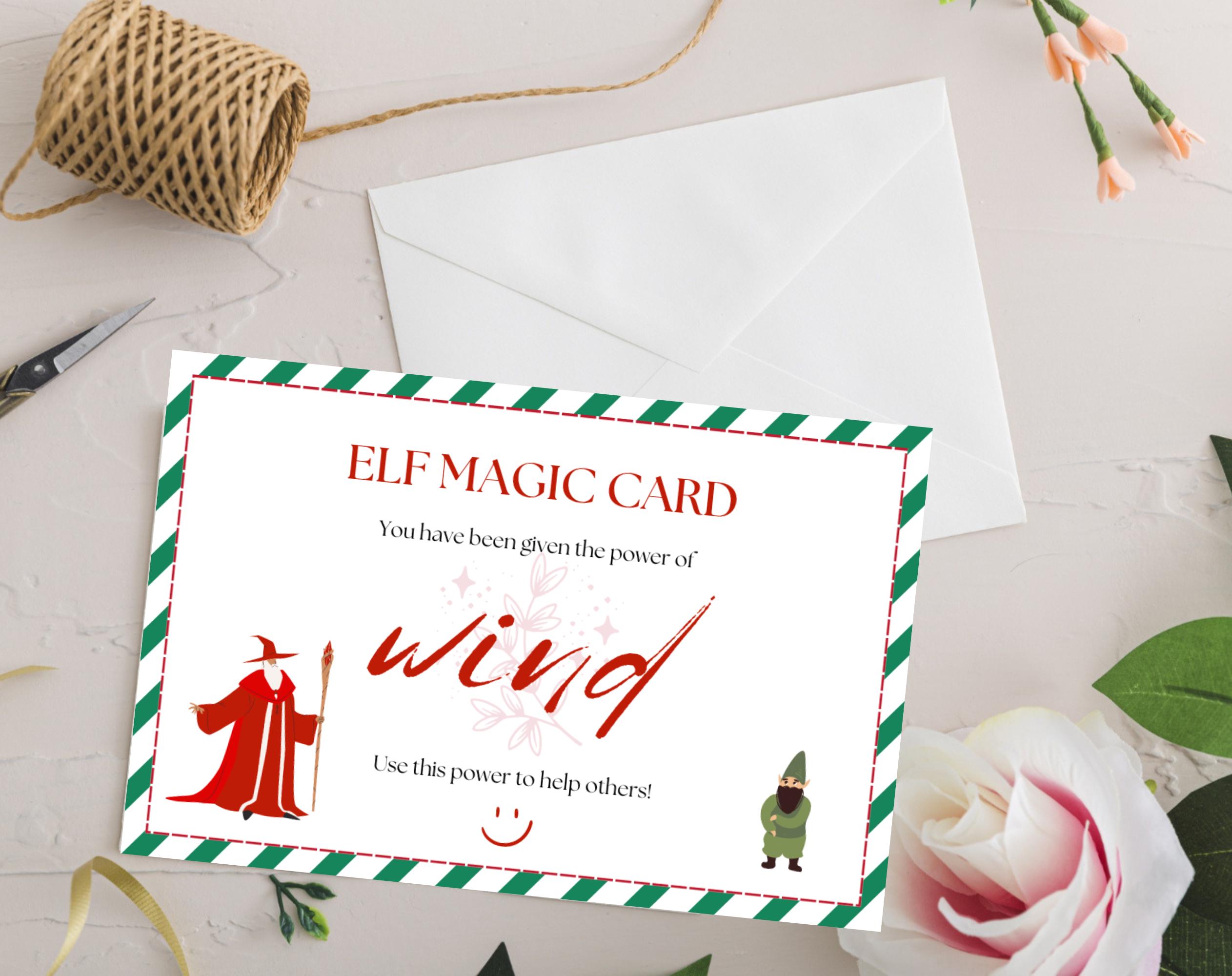Christmas Elf Magic Cards Printable | Xmas Elves Sign Kit | Magical ...