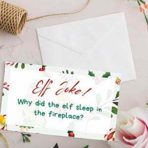 Christmas Elf Lunch Box Jokes Printable | Editable Canva Template ...