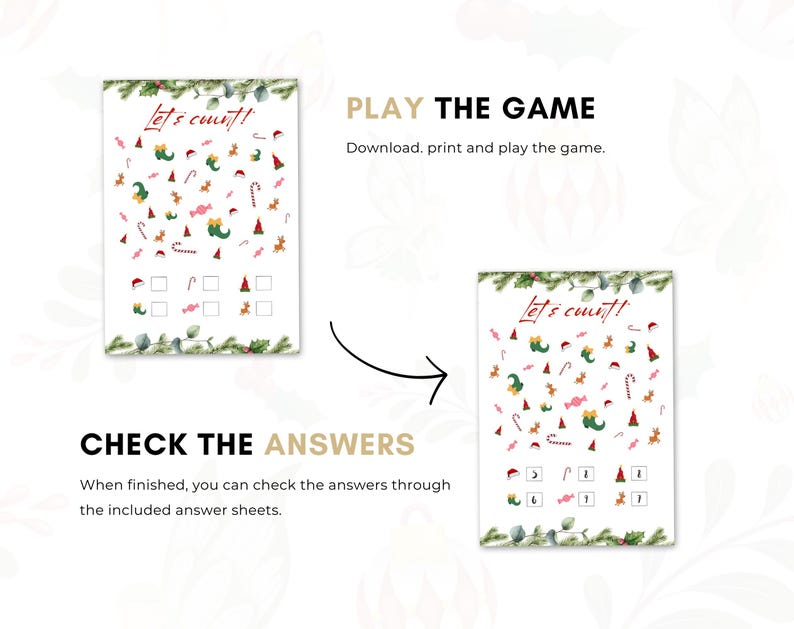 Christmas Elf Printable Game Bundle | Kids Xmas Party Games | Puzzles ...