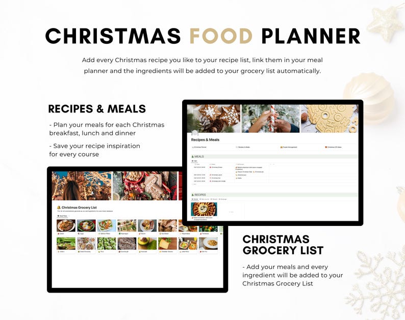 Christmas Planner Notion Template | Digital Holiday Wishlist, Gift ...