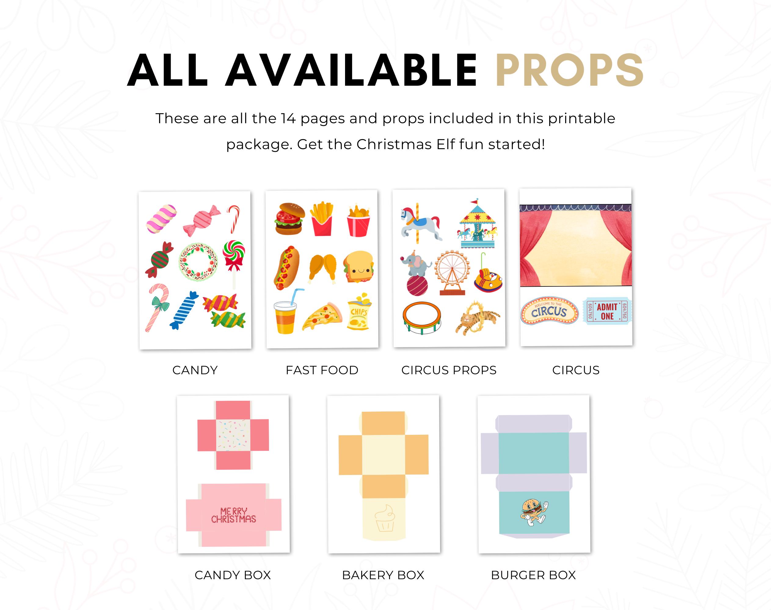 Christmas Elf Prop Kit Printable | Crafting Props Elves Ideas ...