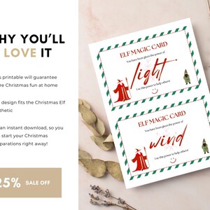 Christmas Elf Magic Cards Printable | Xmas Elves Sign Kit | Magical ...