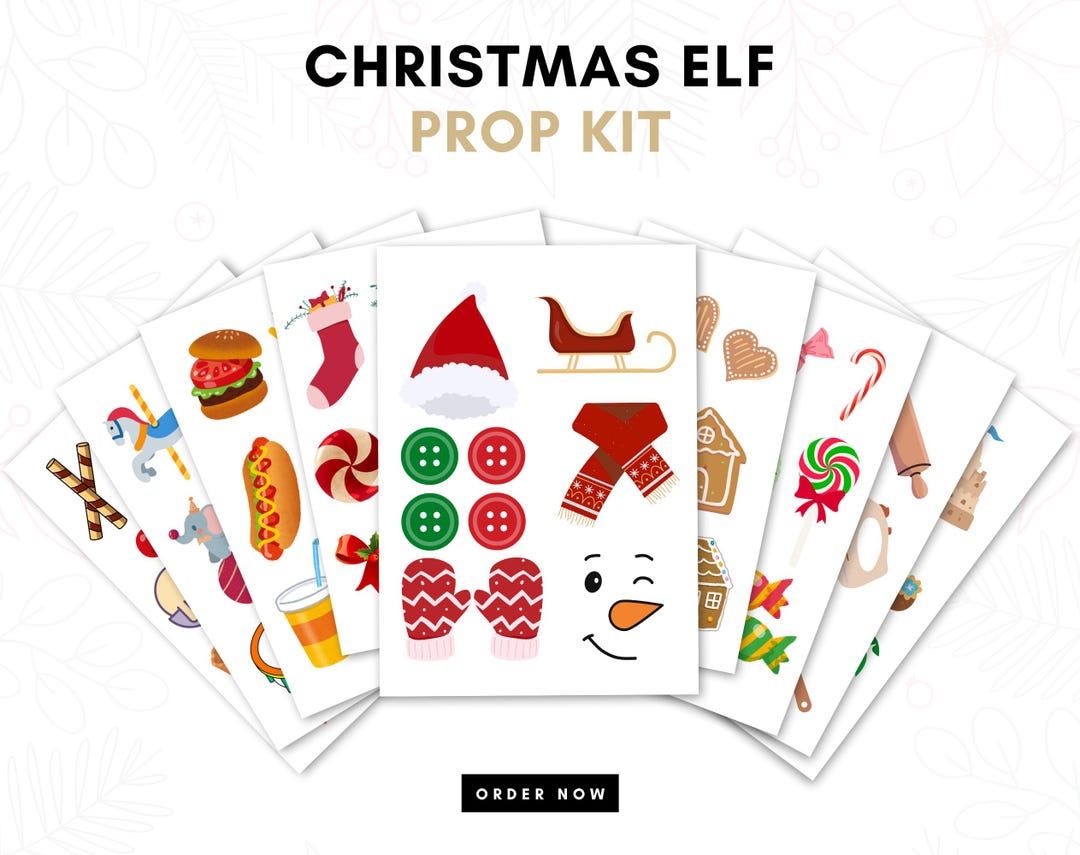 Christmas Elf Prop Kit Printable | Crafting Props Elves Ideas ...