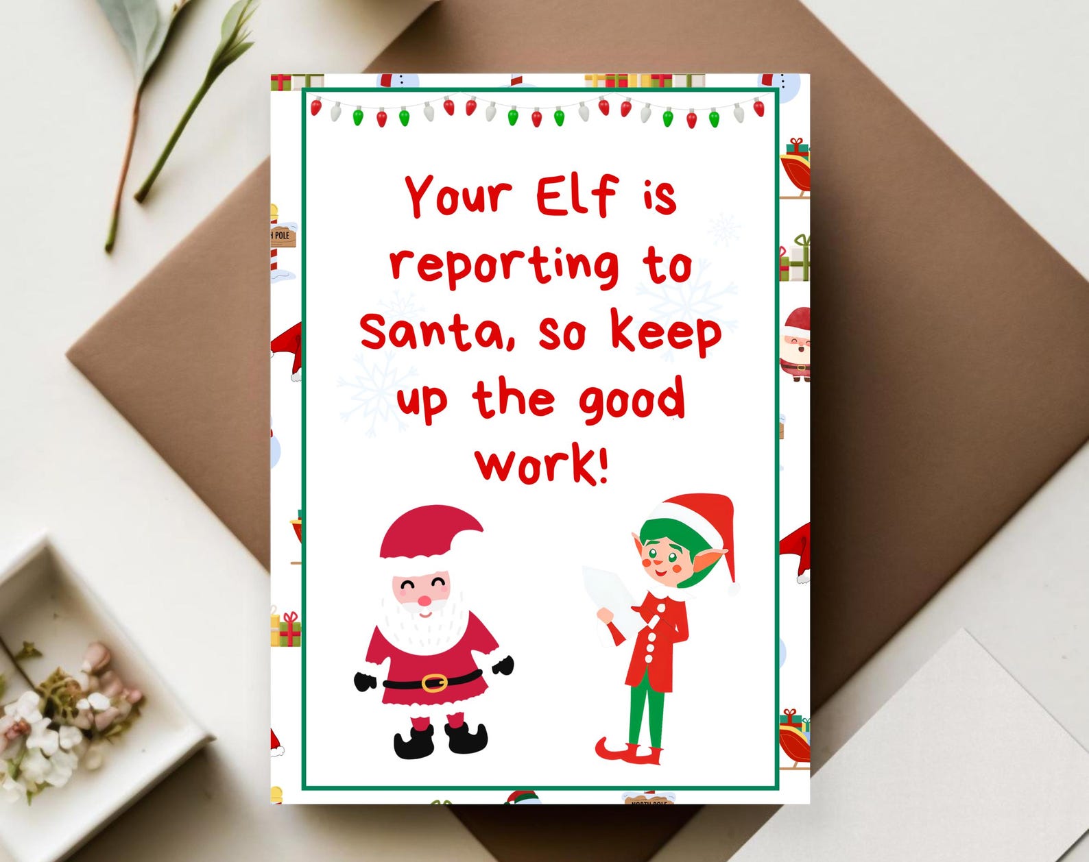 Christmas Elf Lunch Box Notes | Cute Xmas Printable & Editable Canva ...