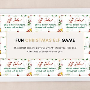 Christmas Elf Lunch Box Jokes Printable | Editable Canva Template ...