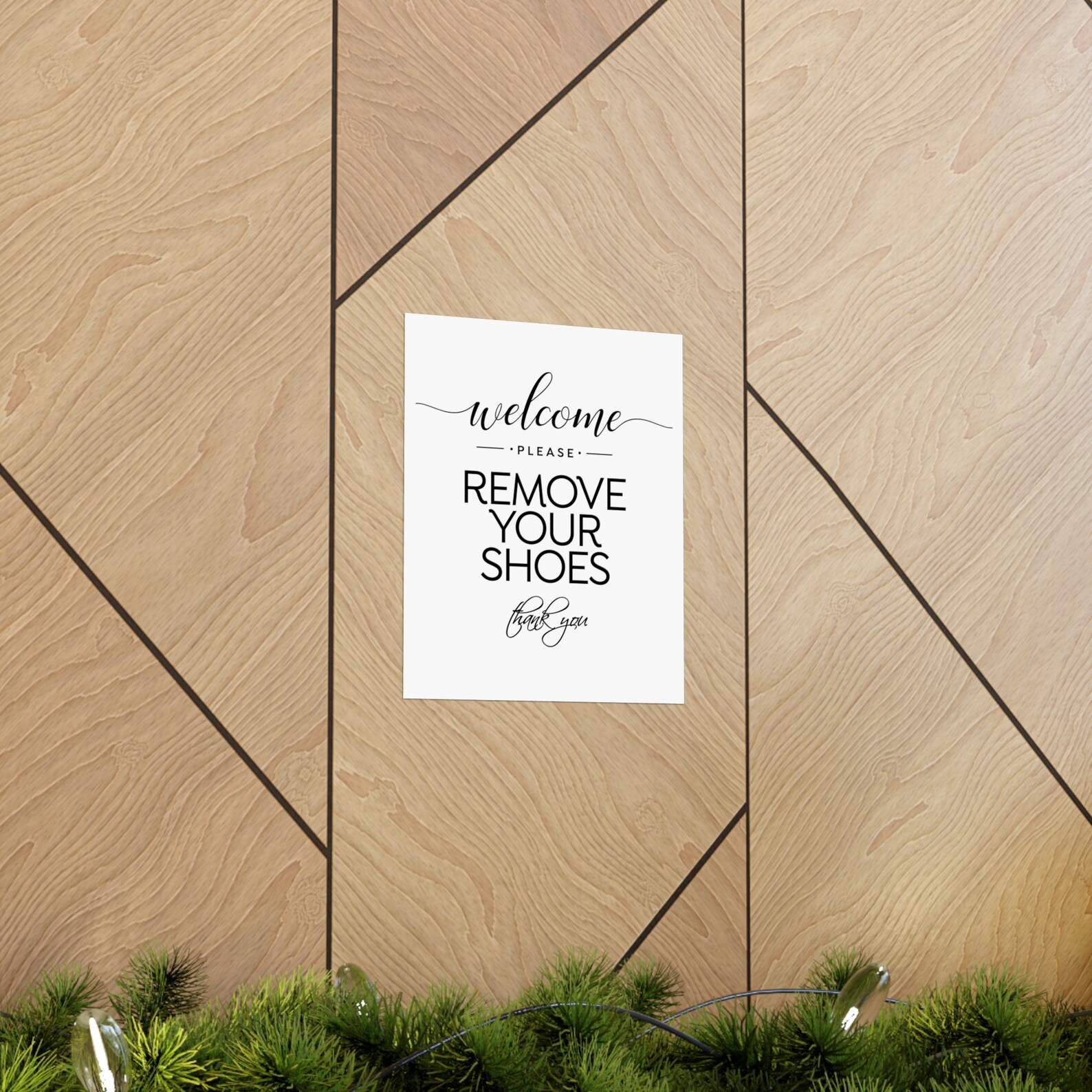 Welcome Please Remove Your Shoes Matte Vertical Posters - Etsy