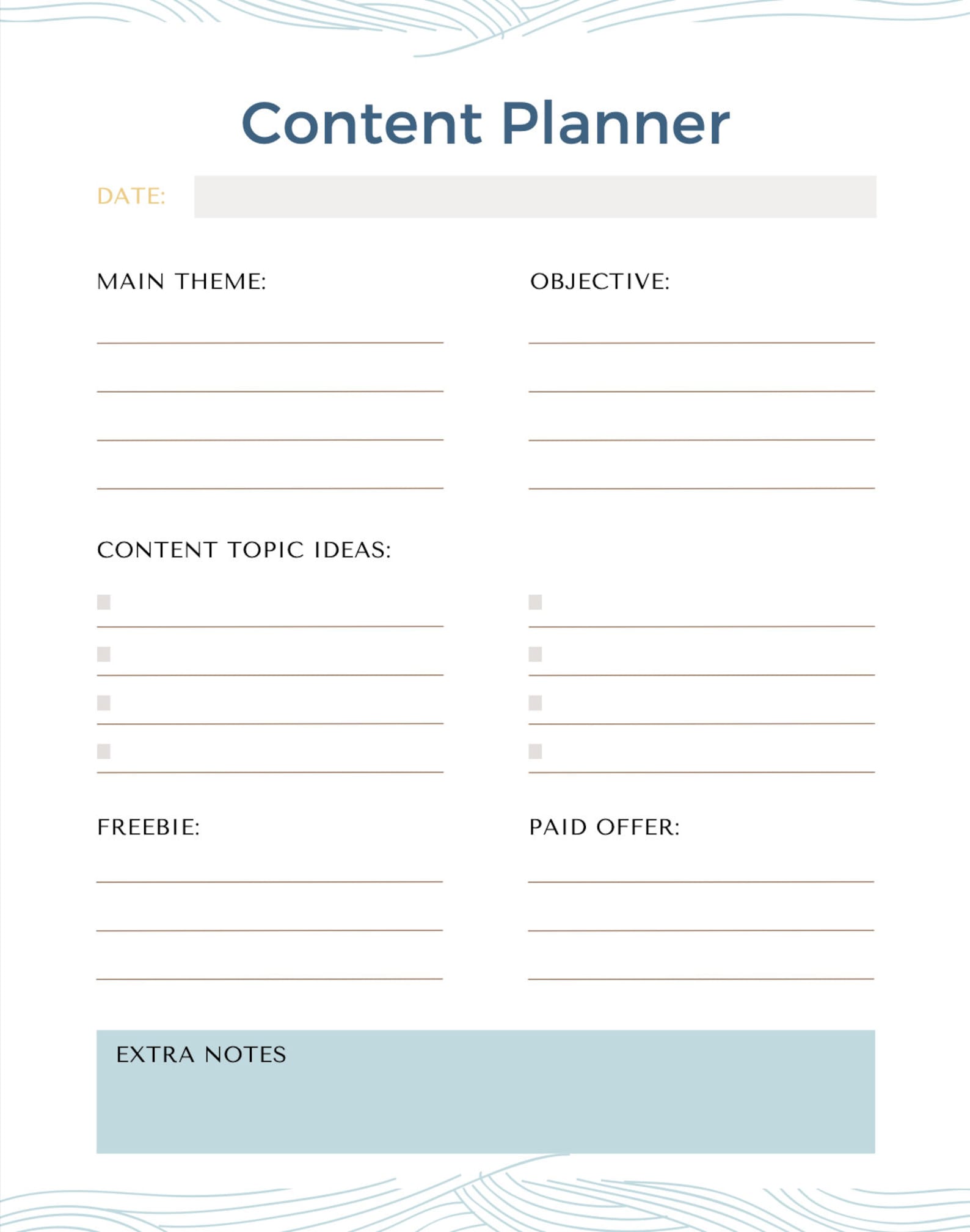 Masculine Premium All Inclusive Printable Planner 2024 - Etsy