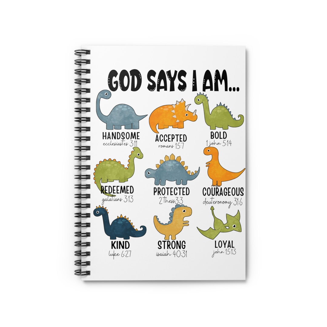 God Says I Am Notebook - Positive Affirmation Notebook - Journal ...