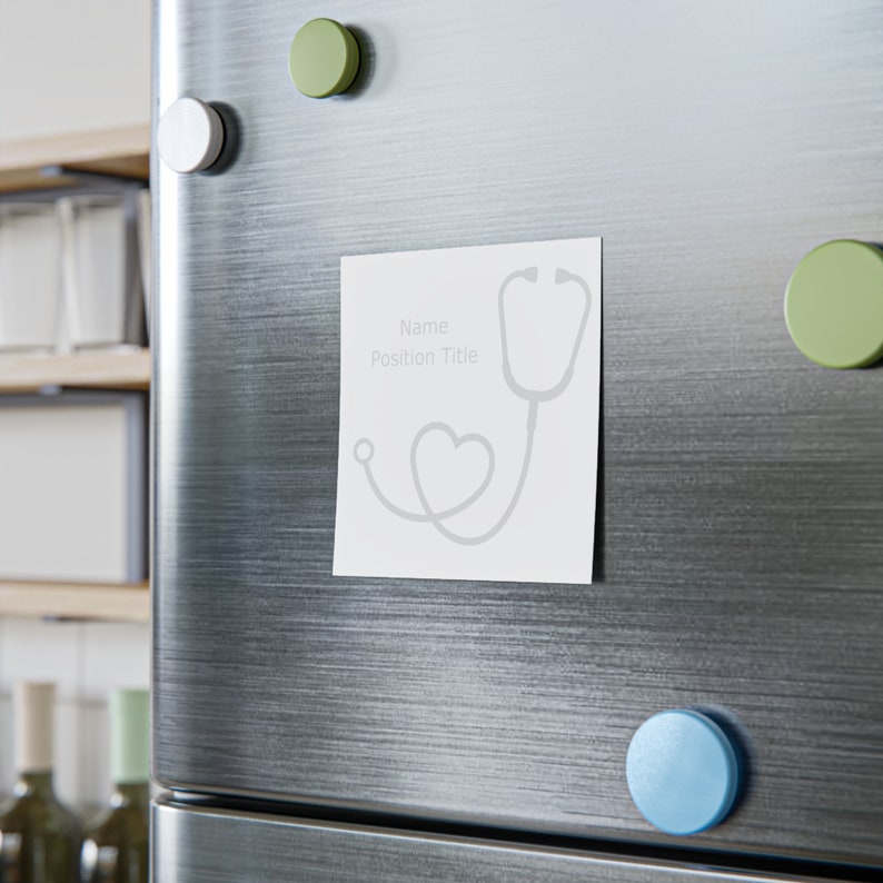 Custom Heart Stethoscope Sticky Notes, Gift for Doctor Nurse ...