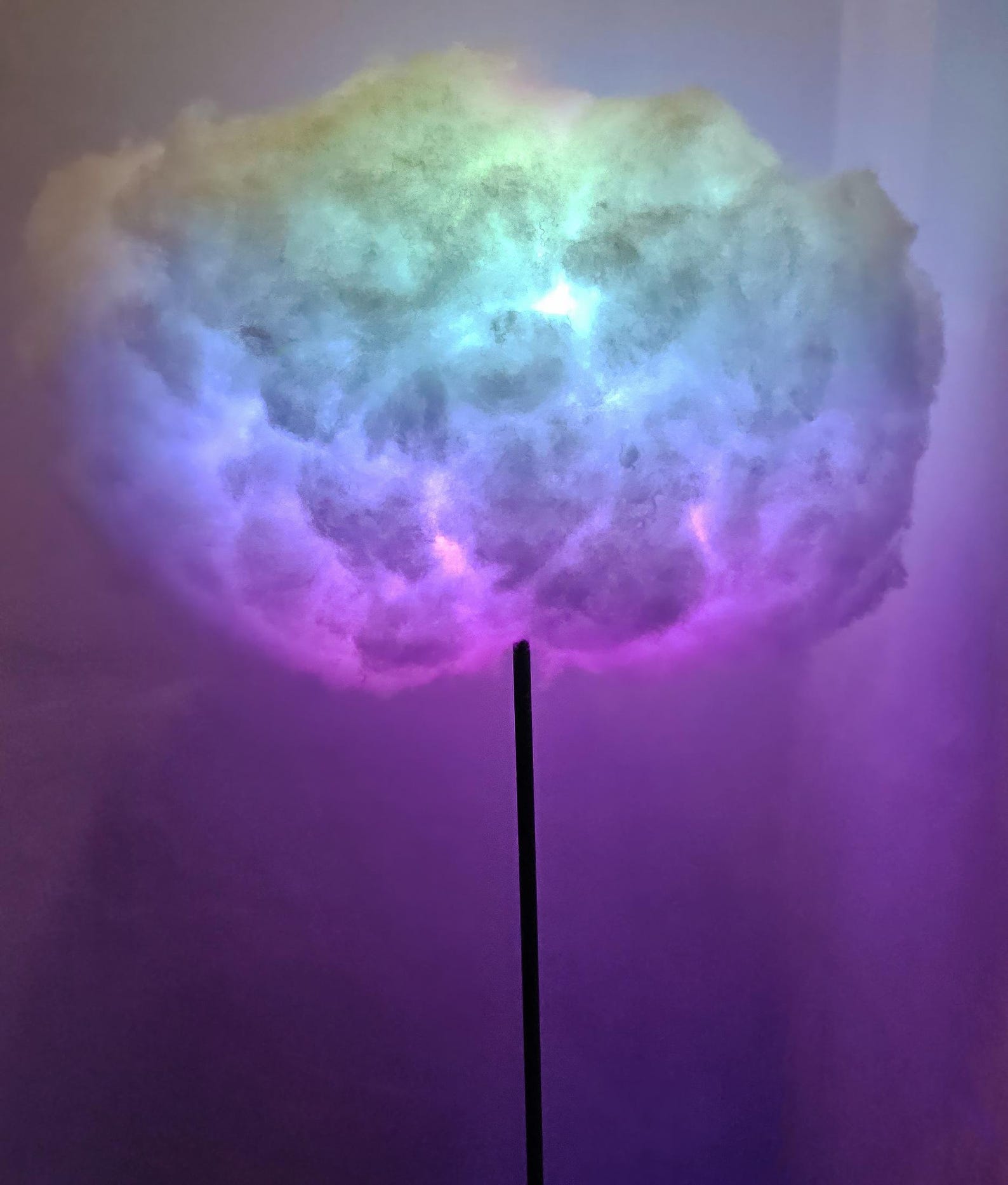 Thunder Cloud LED Floor Lamp: Sound Reactive Color Changing Ambient ...