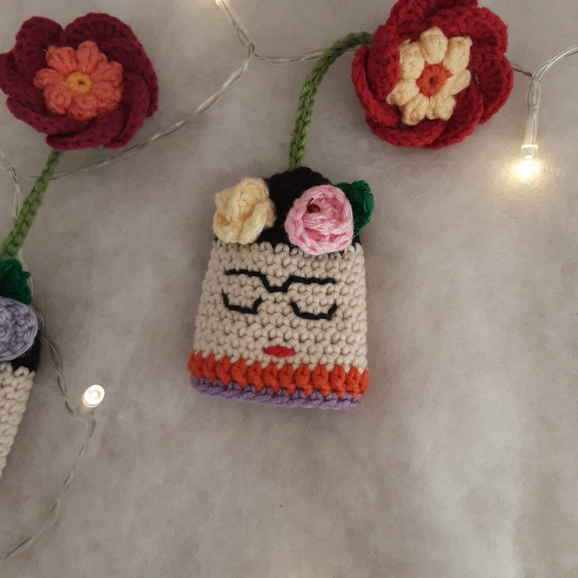 Frida Crochet Keyring - Etsy
