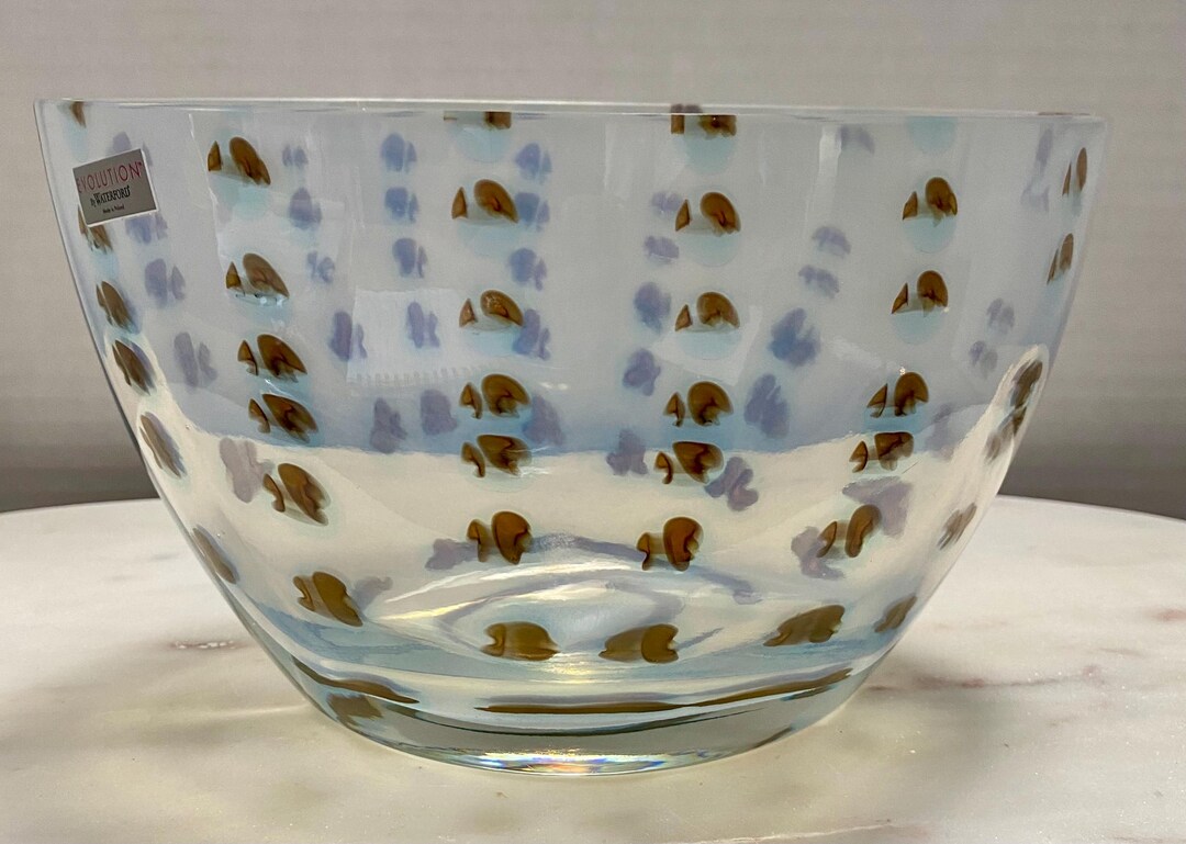 Vintage Waterford Crystal Evolution Art Glass Bowl - Etsy