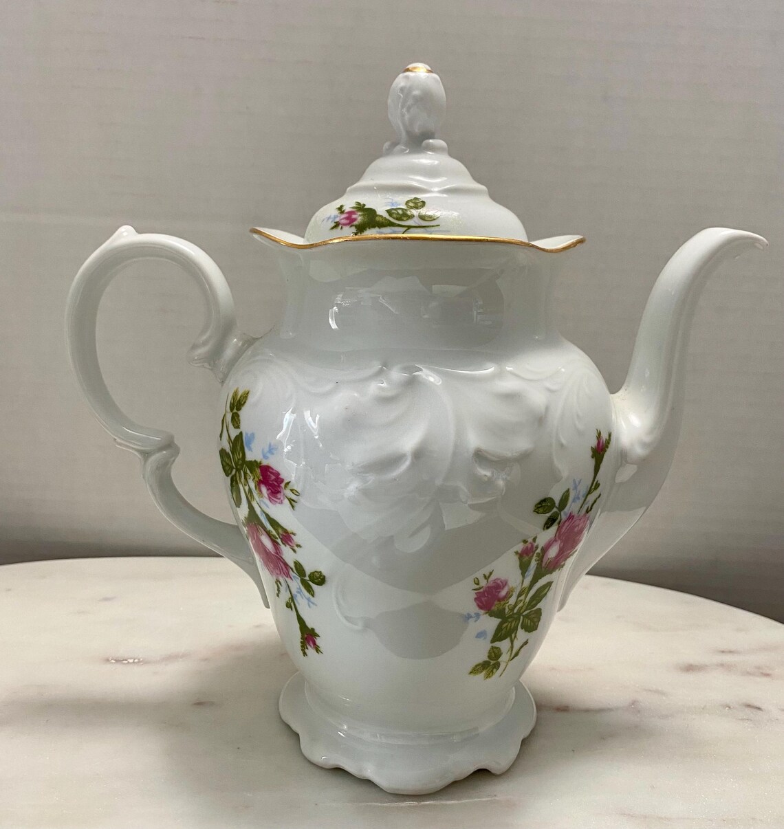 Vintage Waterloo Poland Floral Tea Pot - Etsy