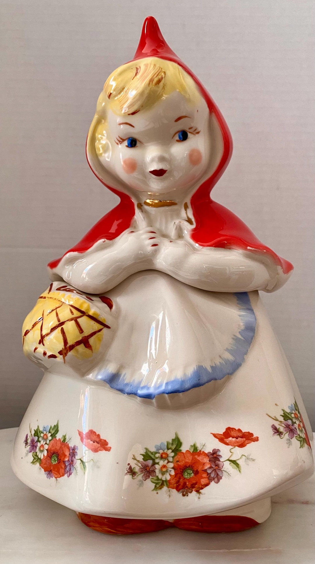Vintage Little Red Riding Hood Hull Cookie Jar - Etsy