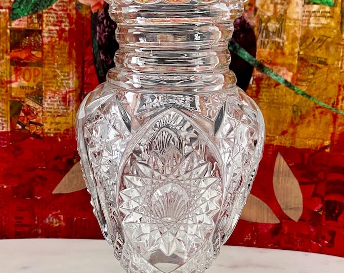 Vintage Duncan Miller Homestead Clear Vase - Etsy