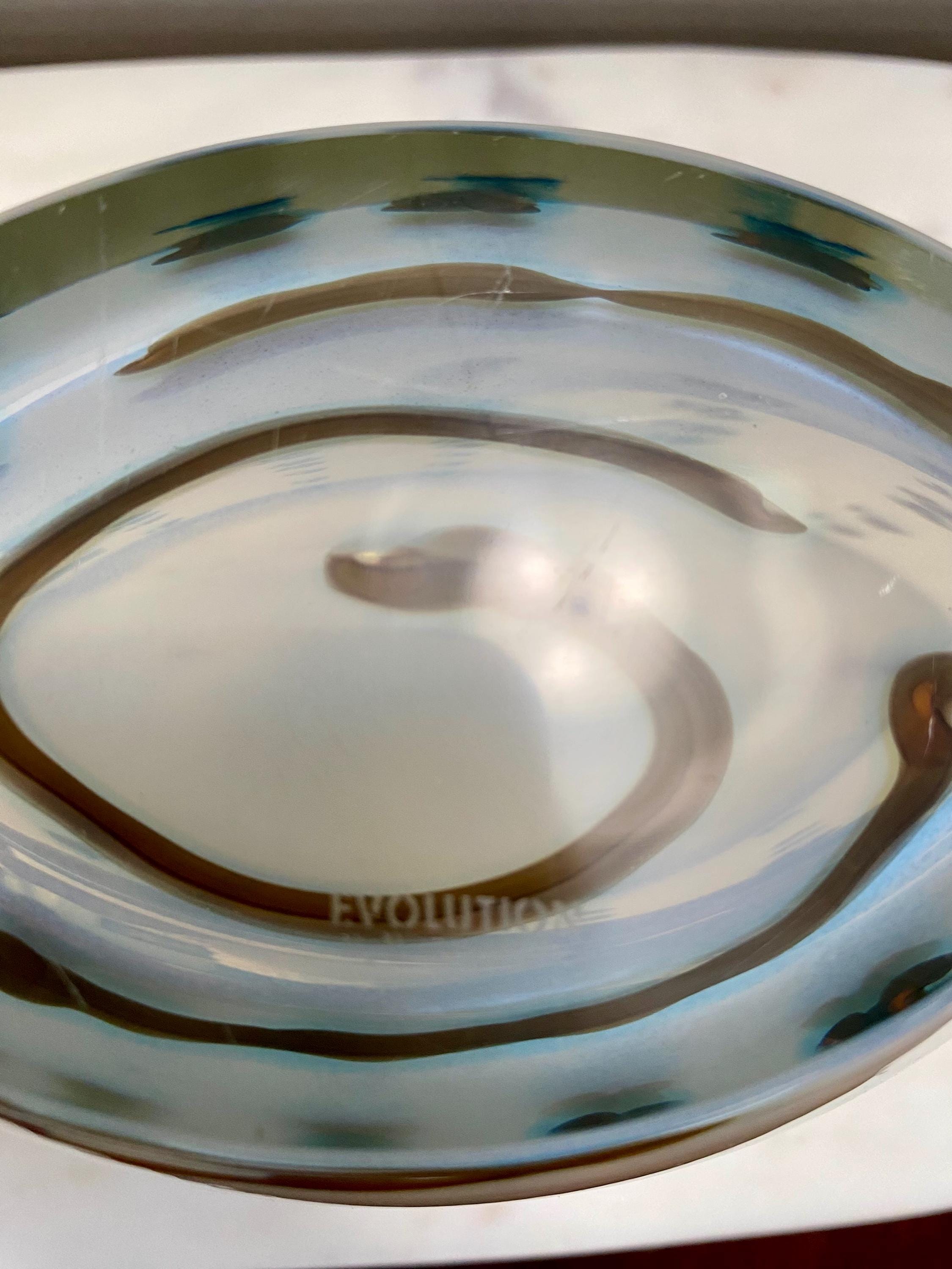 Vintage Waterford Crystal Evolution Art Glass Bowl - Etsy