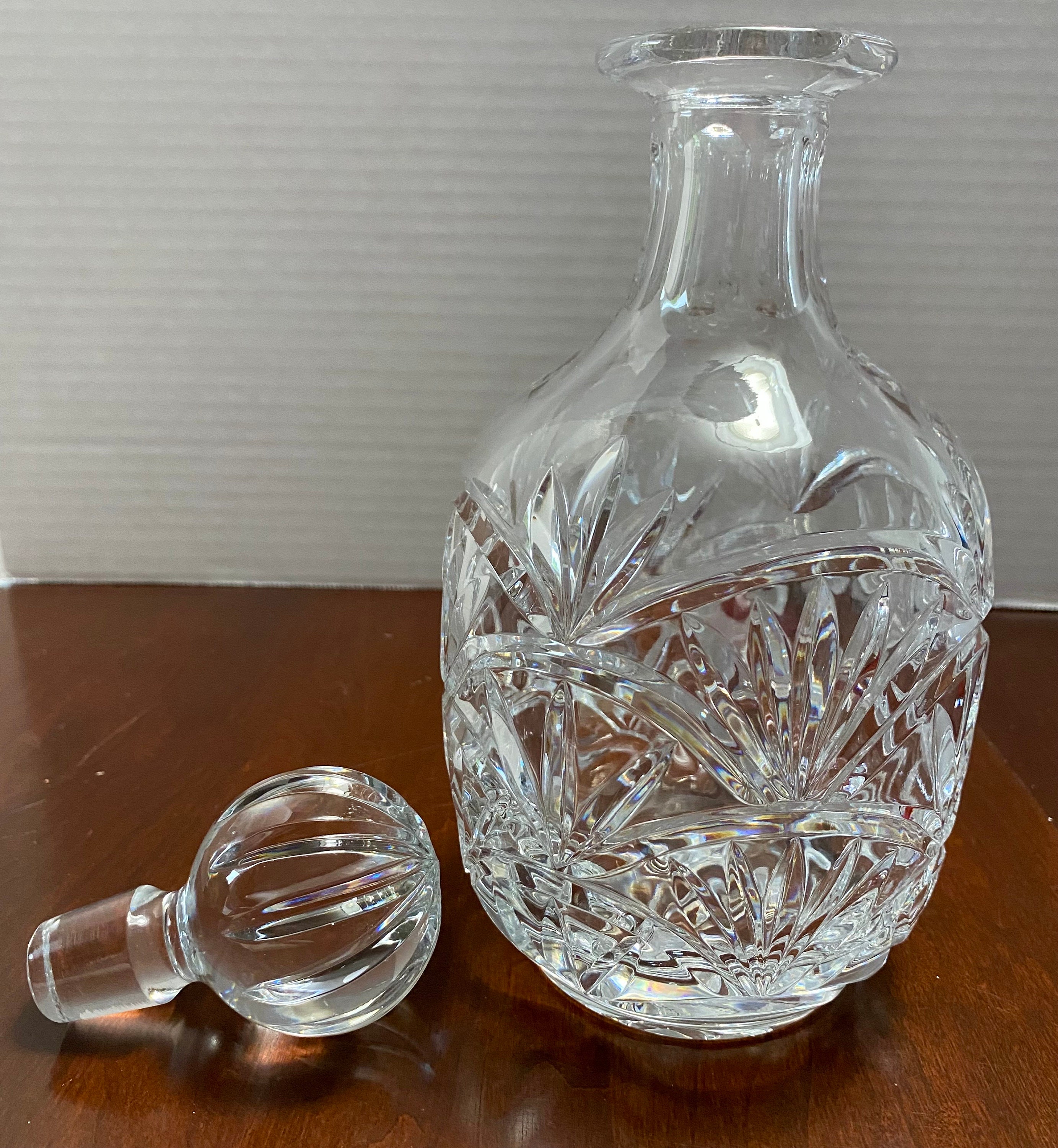 vintage Towle lead crystal decanter with stopper