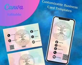 Digital Business Card With QR Code, Business Card, Interactive Business ...