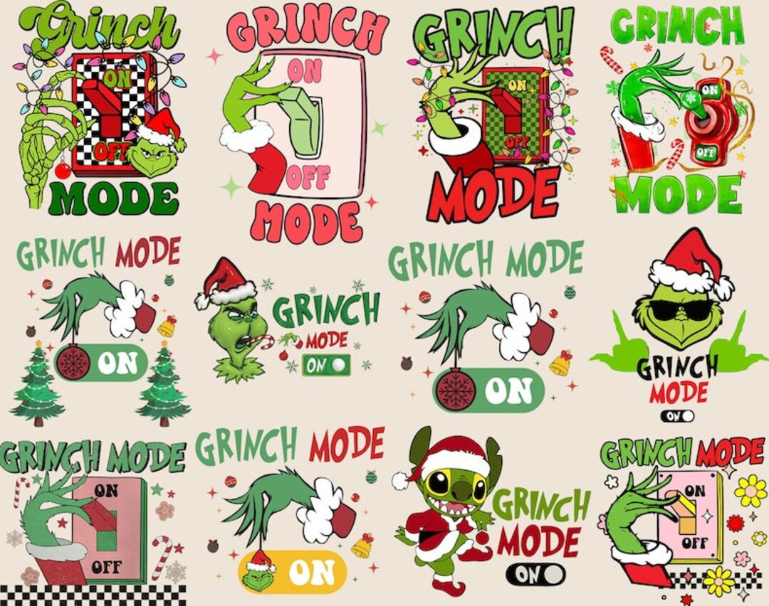Grinch Fashion PNG, Grinch Png, Christmas Png, Retro Christmas Png ...