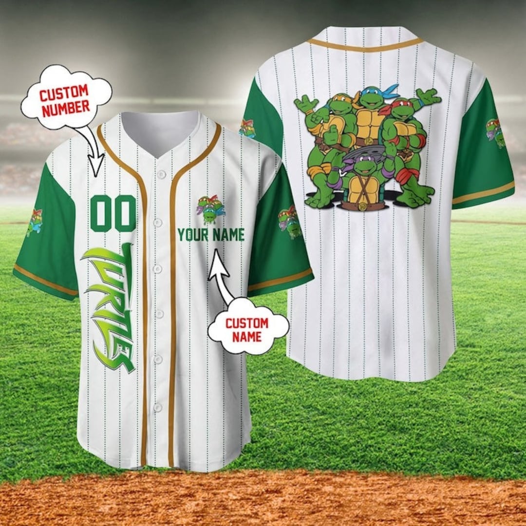 Custom Name & Number Teenage Mutant Ninja Turtles Mutant Mayhem Movie ...