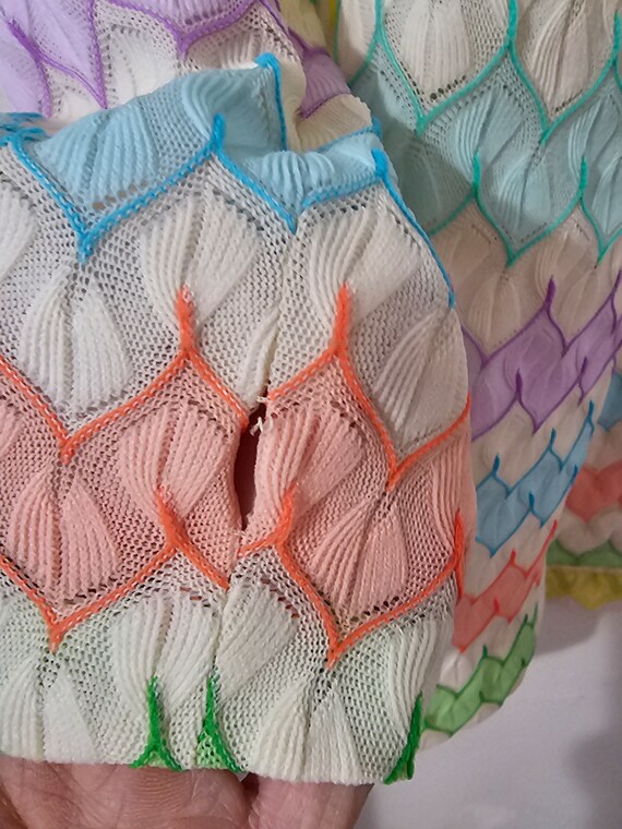 1970's Lightweight Pastel Cardigan - Gem