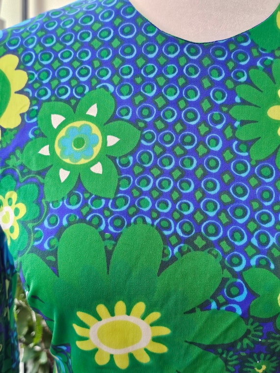Vintage 1960's MOD "Carroll Reed" Designer Floral Dre… - Gem