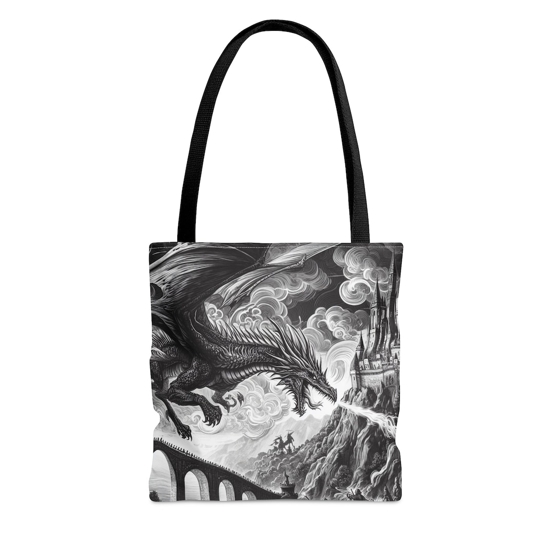 Tote Bag AOP Fantasy Dragon - Etsy