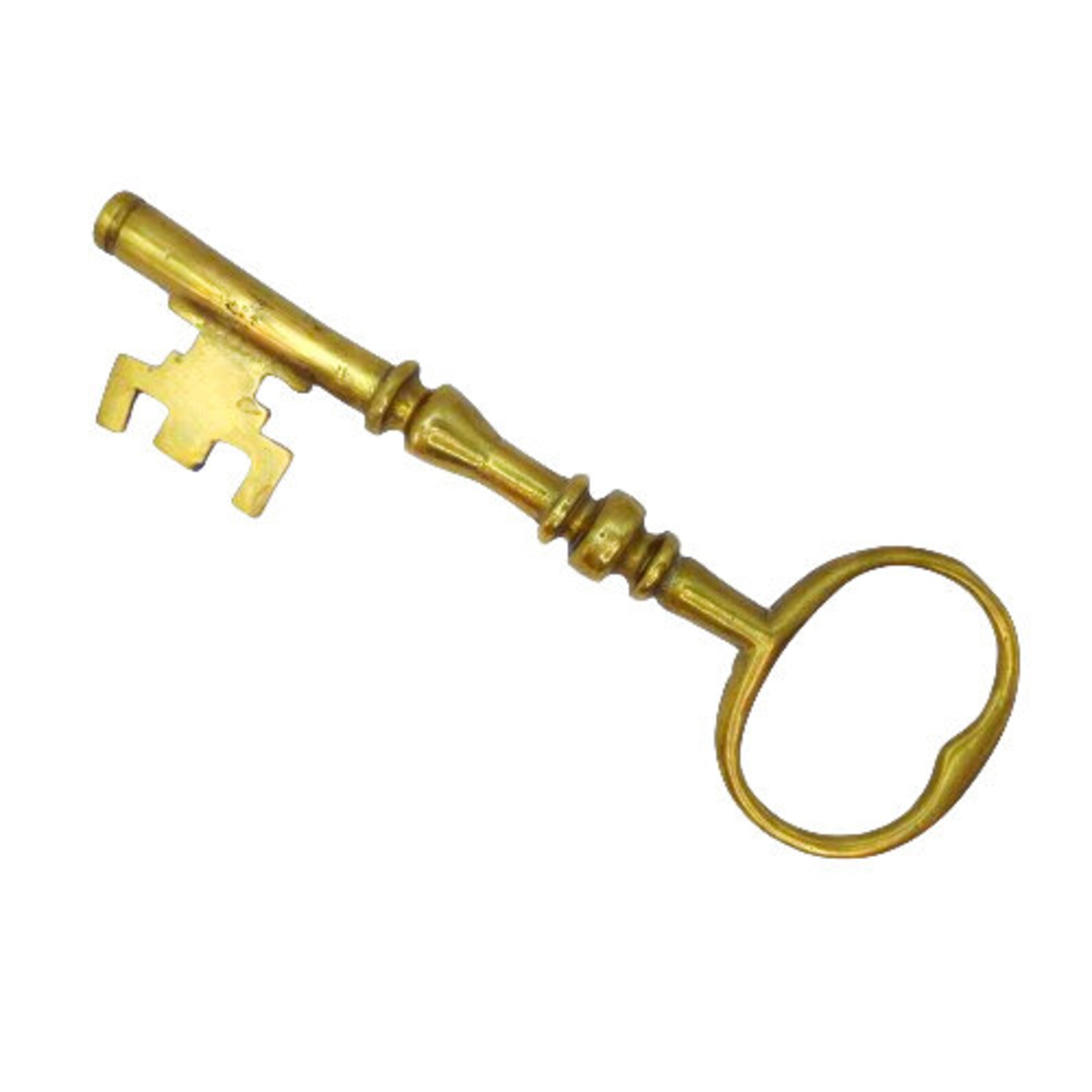 Heavy Brass Ornate Skeleton Key Rustic Collectible Key Vintage Home ...