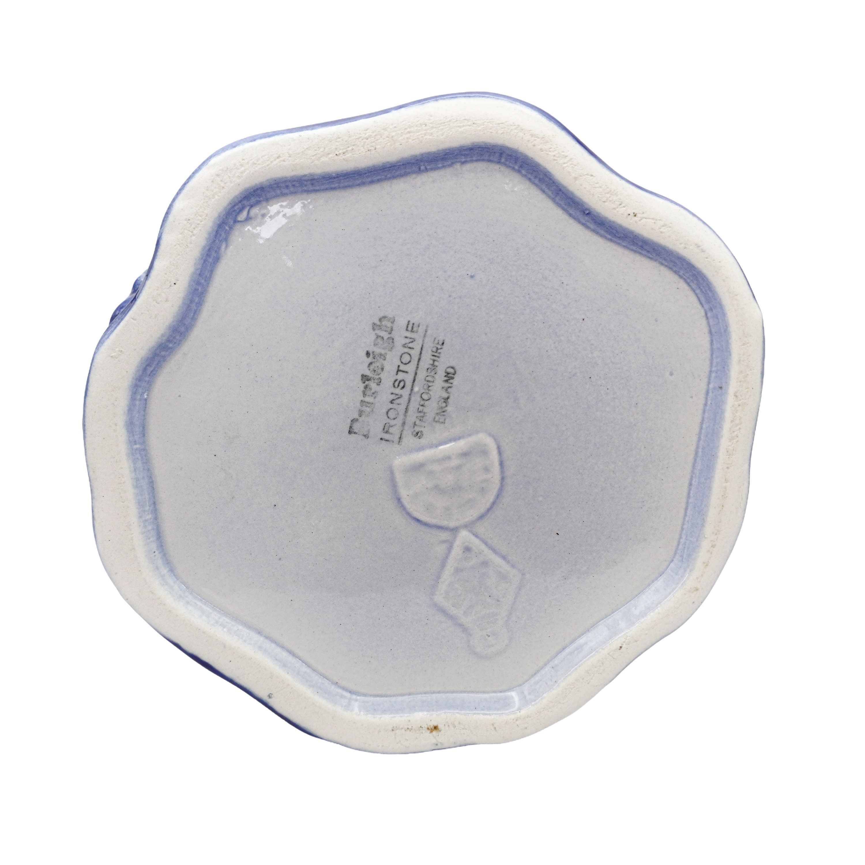 Burleigh Staffordshire Ironstone Pitcher Blue White Reproduction ...