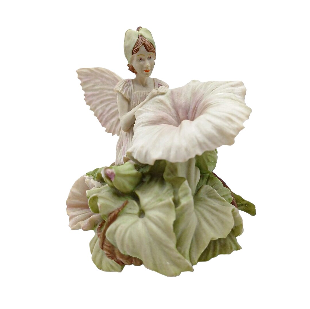 Hand-painted Fairy Figurine With Flowers | Collectible Statue ...