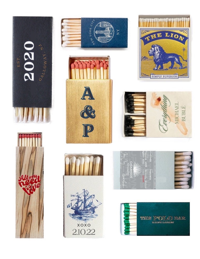 8x10 FRAMED Customizable Matchbox Print Art Many Personalization Combs ...