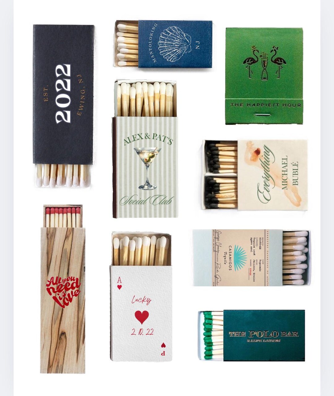 8x10 Customizable Matchbox PRINT ONLY | Art | Many Personalization ...