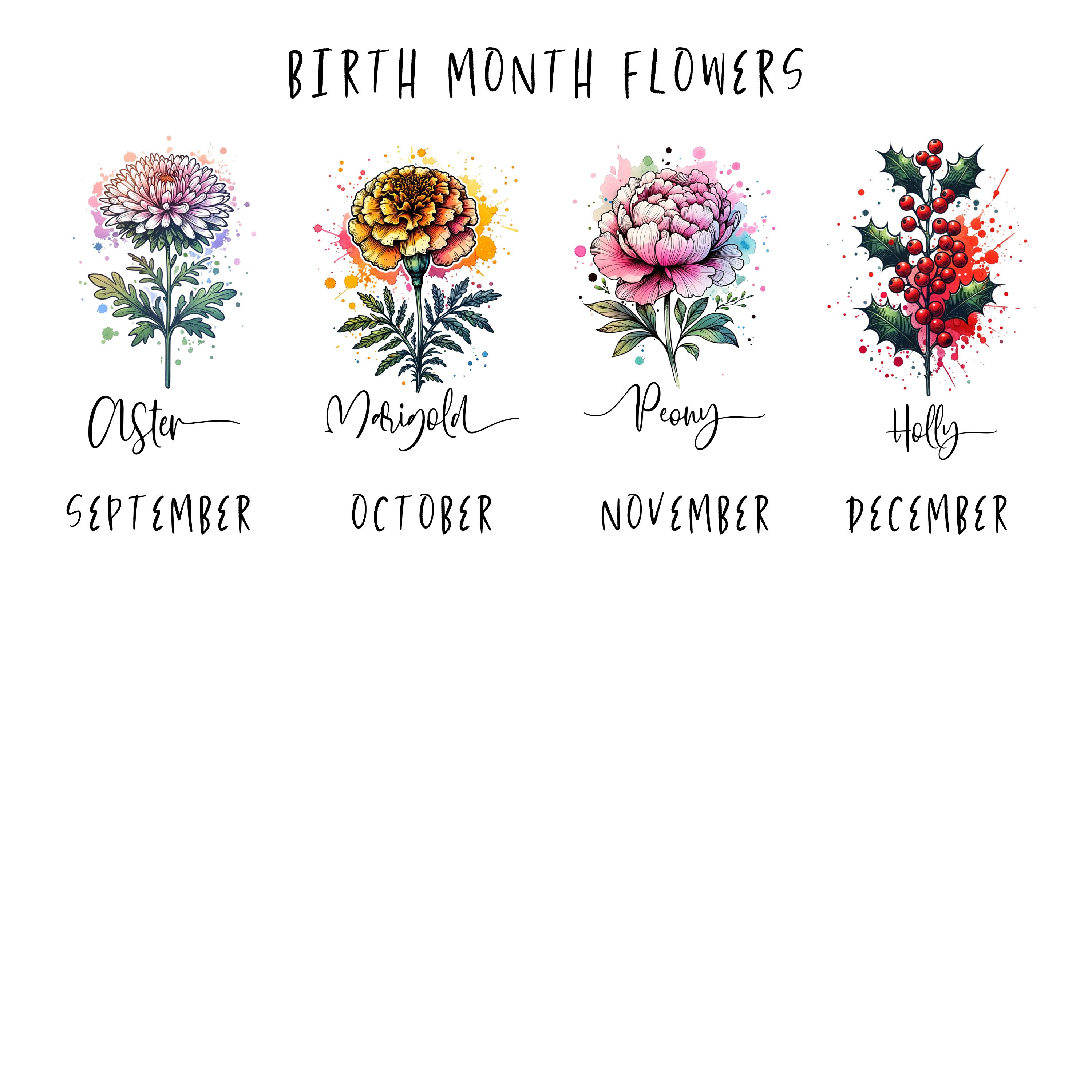 Honeysuckle June Birth Flower Matte Canvas Wall Art, Birthflower, Birth ...