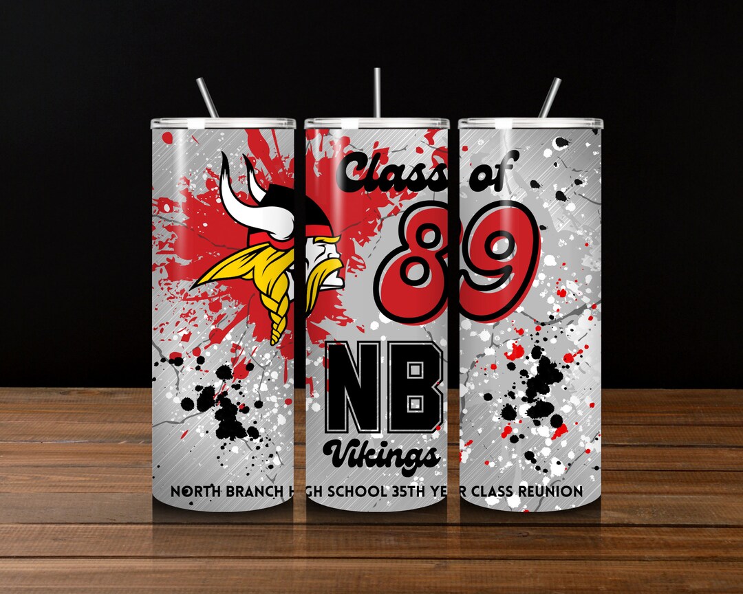 Custom High School Reunion Skinny Tumbler With Straw 20oz, High School ...