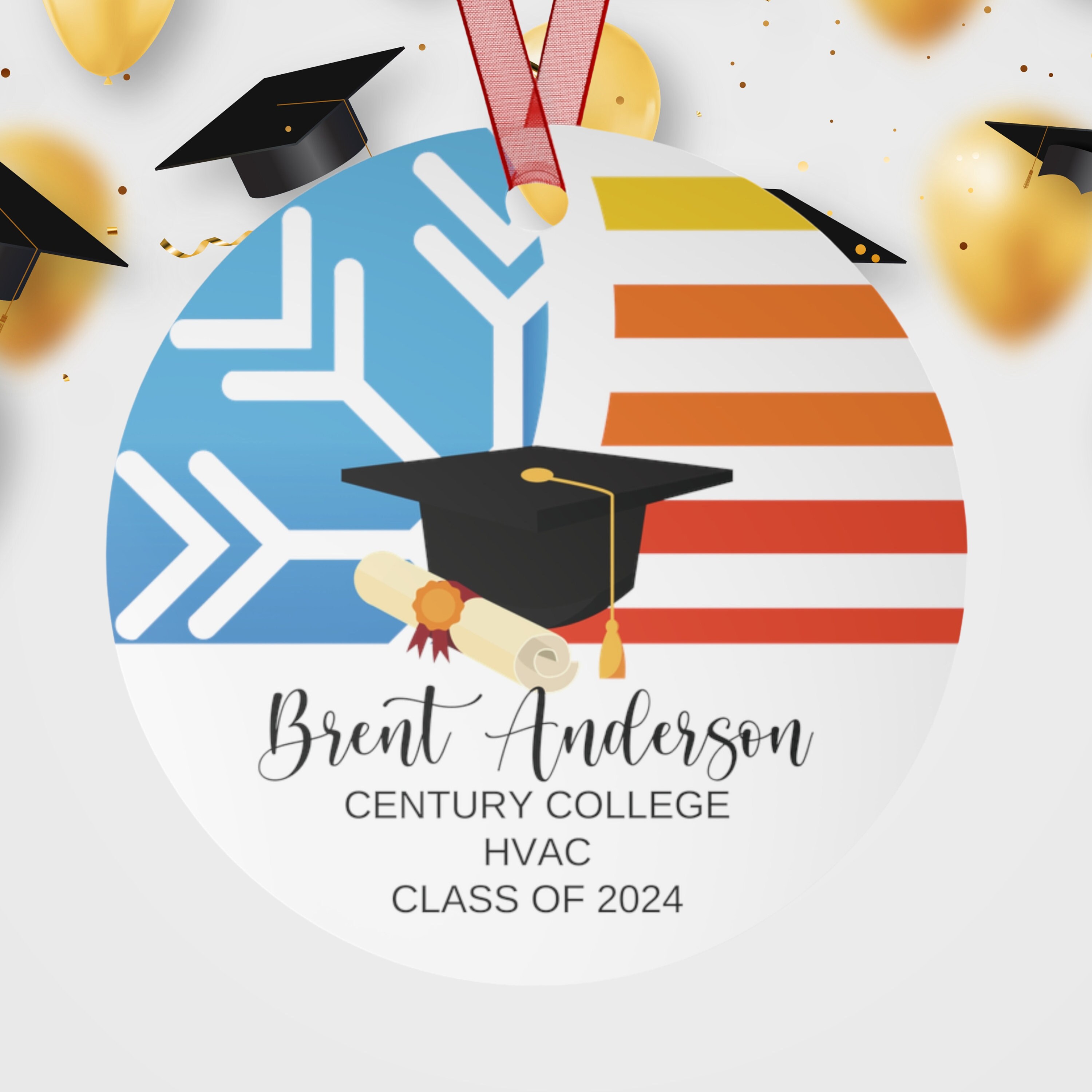 Personalized Class of 2024 Graduation Keepsake Ornament, Custom ...