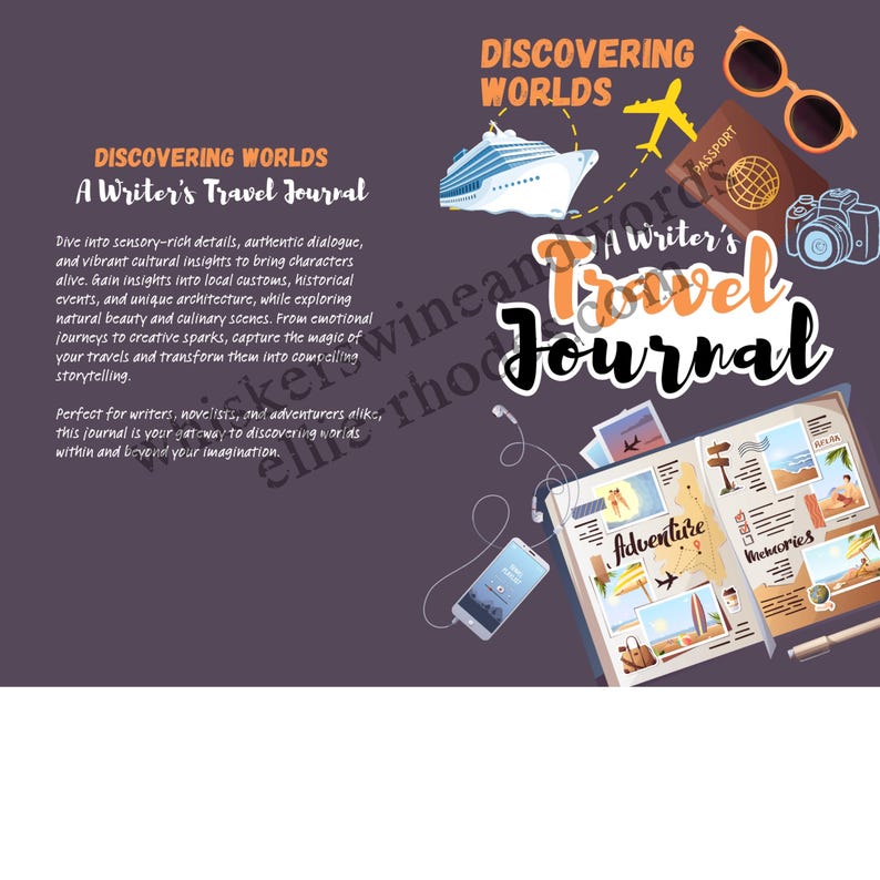 A Writer's Travel Journal, Travel Gift, Adventure Gift ...