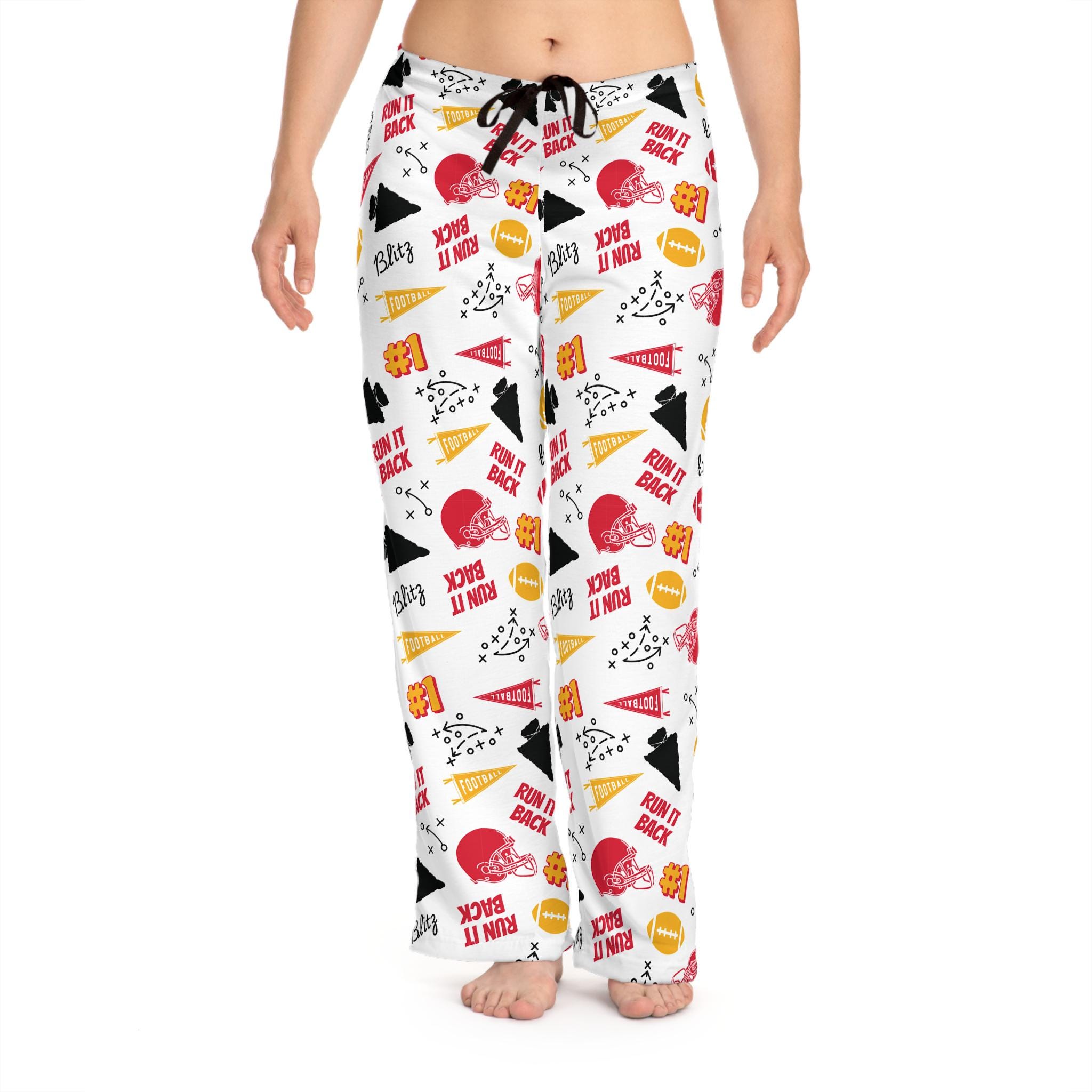 Kansas City Football Pride PJ Pants, Red and Gold Lounge Pants ...