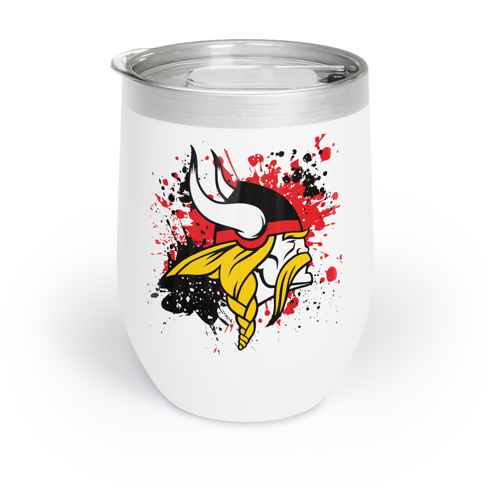 Custom School Mascot 12 Oz Wine Tumbler for High School Reunion, Mascot ...