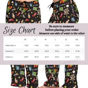 Camping Pajama Pants: Women's Cozy Loungewear With Camping Print - Etsy