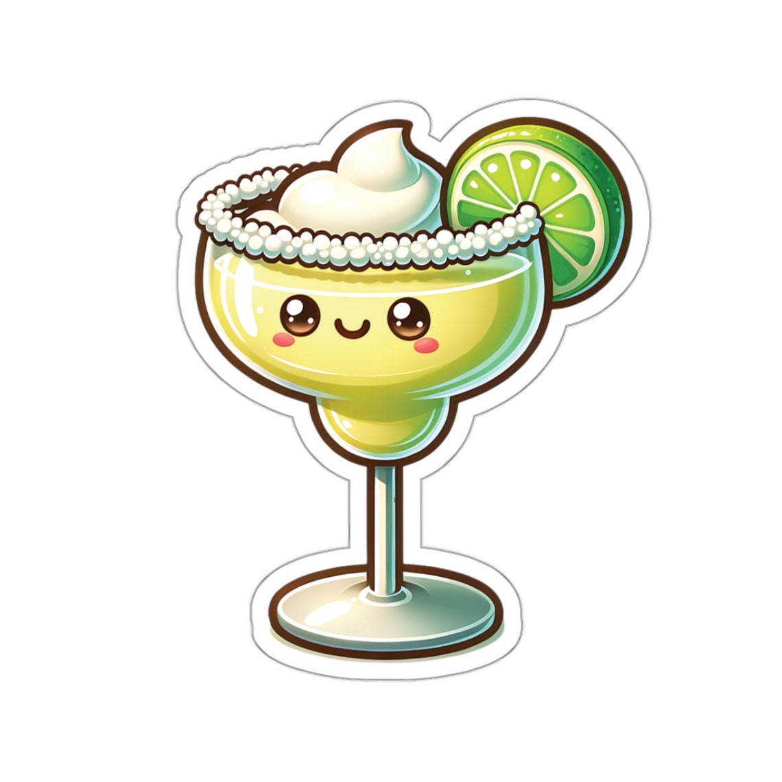 Cute Margarita Sticker, Margarita Sticker, Stickers, Drink Sticker ...