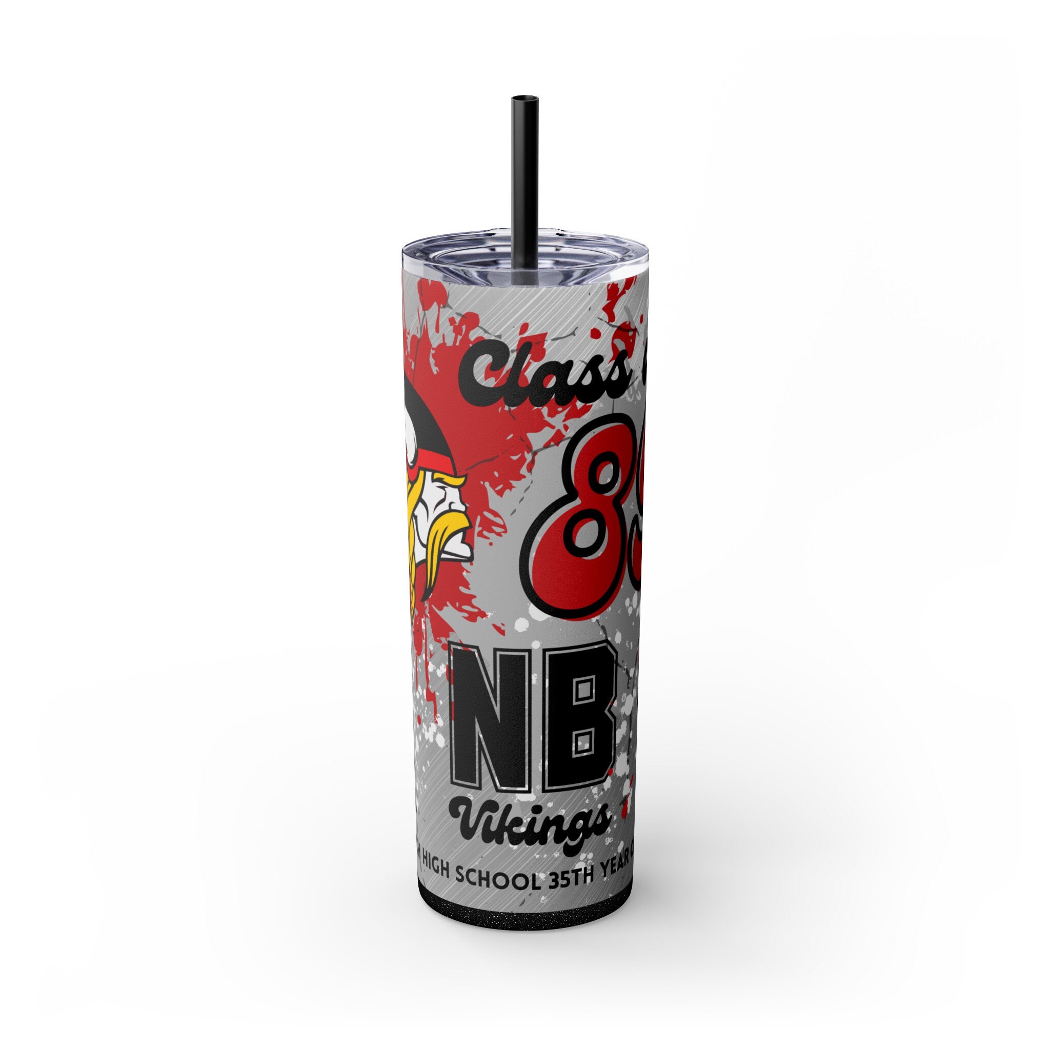 Custom High School Reunion Skinny Tumbler With Straw 20oz, High School ...