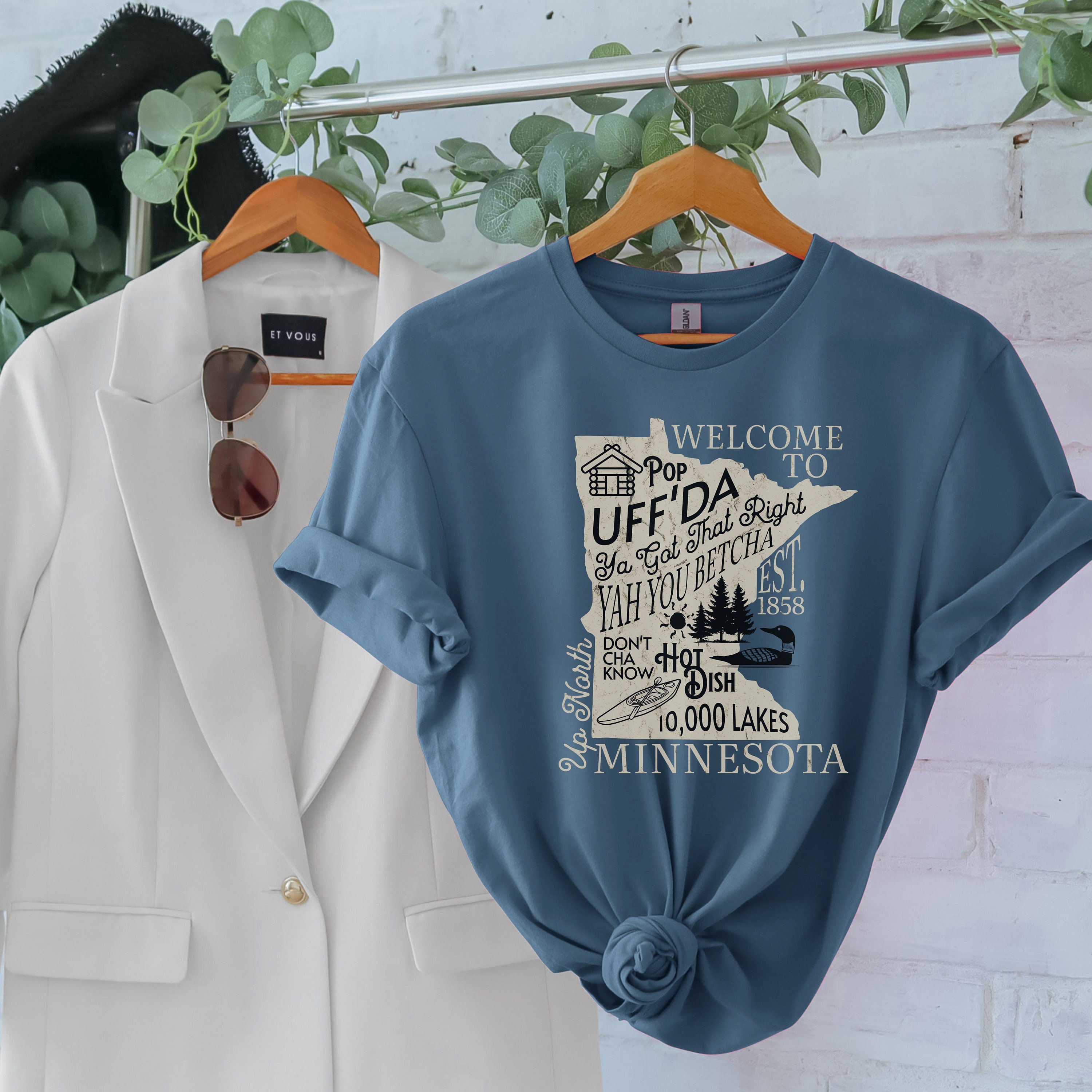 Welcome to Minnesota Unisex Softstyle T-shirt, MN Phrases, Land of ...