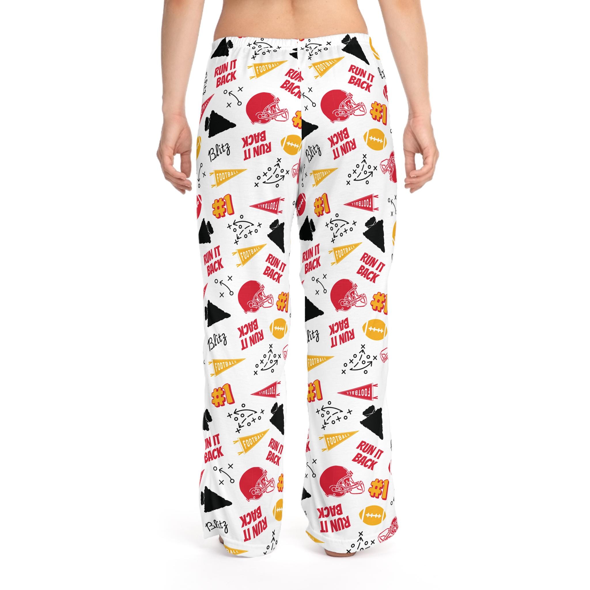 Kansas City Football Pride PJ Pants, Red and Gold Lounge Pants ...