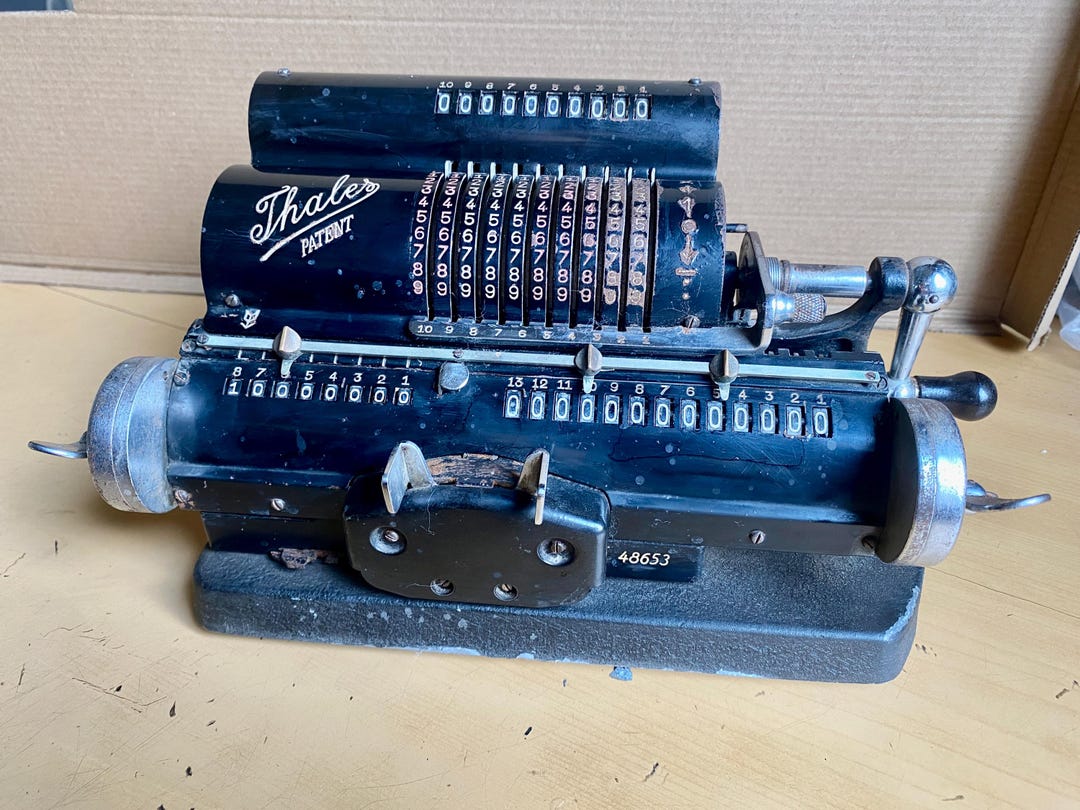 Thales Patent Mechanical Calculator From Around the 1920's - Etsy