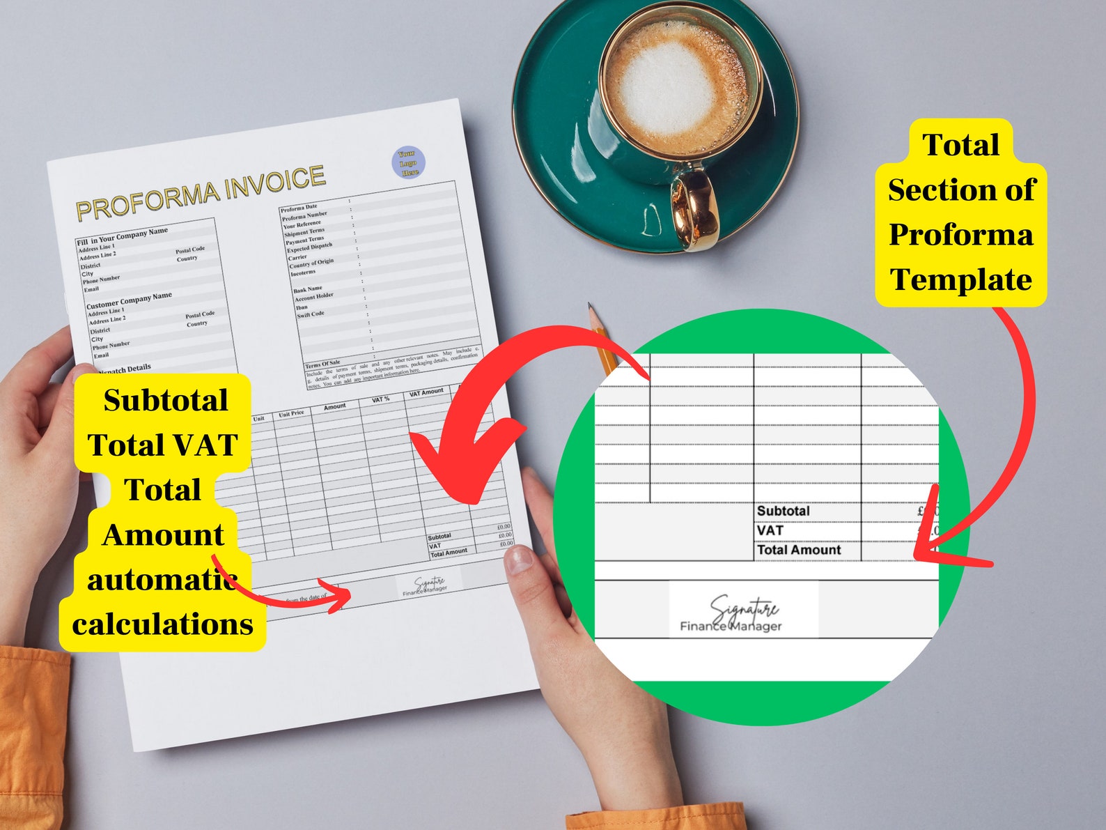 Proforma Invoice Editable/fillable With Google Sheets - Etsy