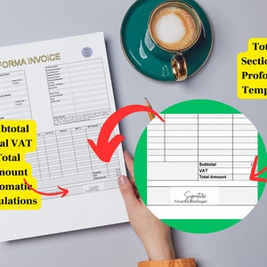 Proforma Invoice Editable/fillable With Google Sheets - Etsy