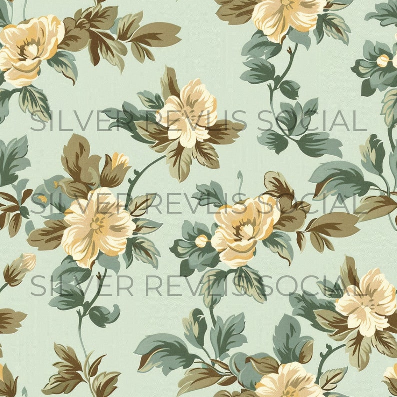 Vintage Flower Pattern High-quality Seamless Design for Graphic ...