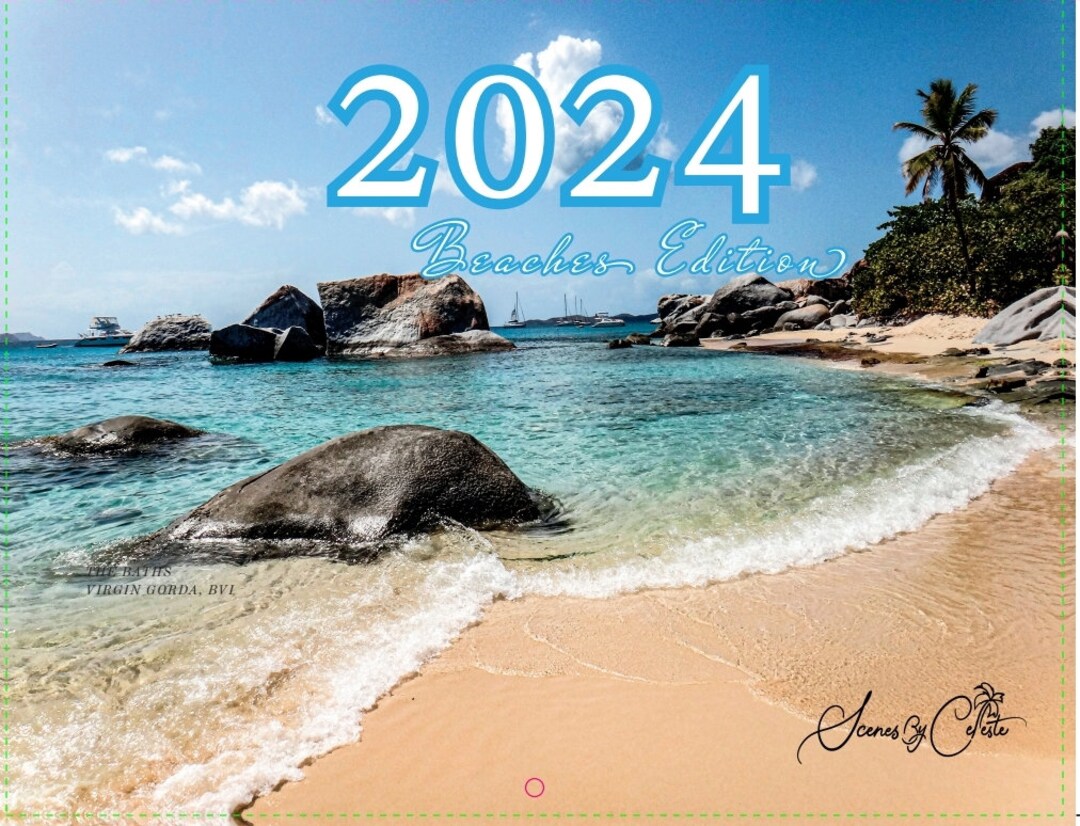 Beaches Edition 2024 Calendar - Etsy