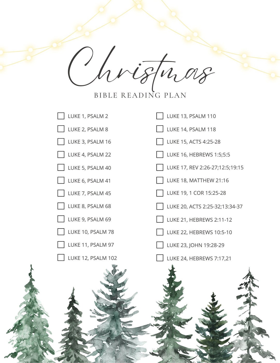 Christmas Bible Reading Plan, Christmas Printable, Christmas Digital ...